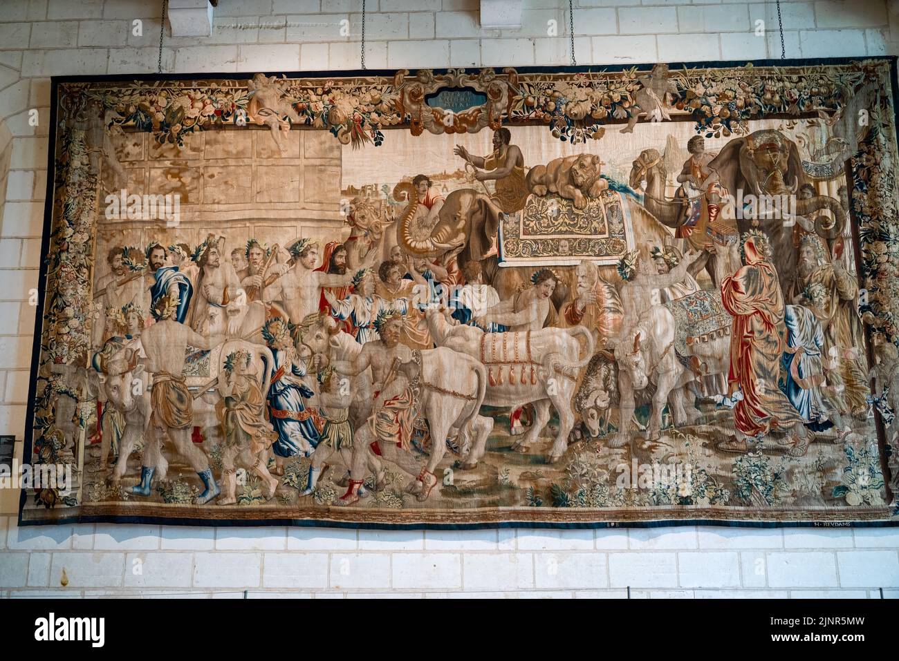 artwork inside Chateau de Chombard French Renaissance architecture ...