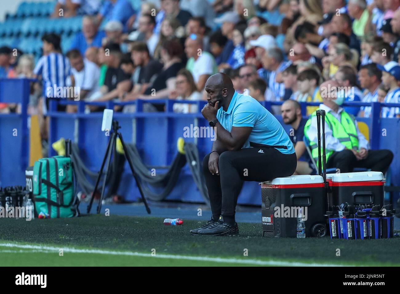 Darren Moore manager of Sheffield Wednesday during the game Stock Photo ...