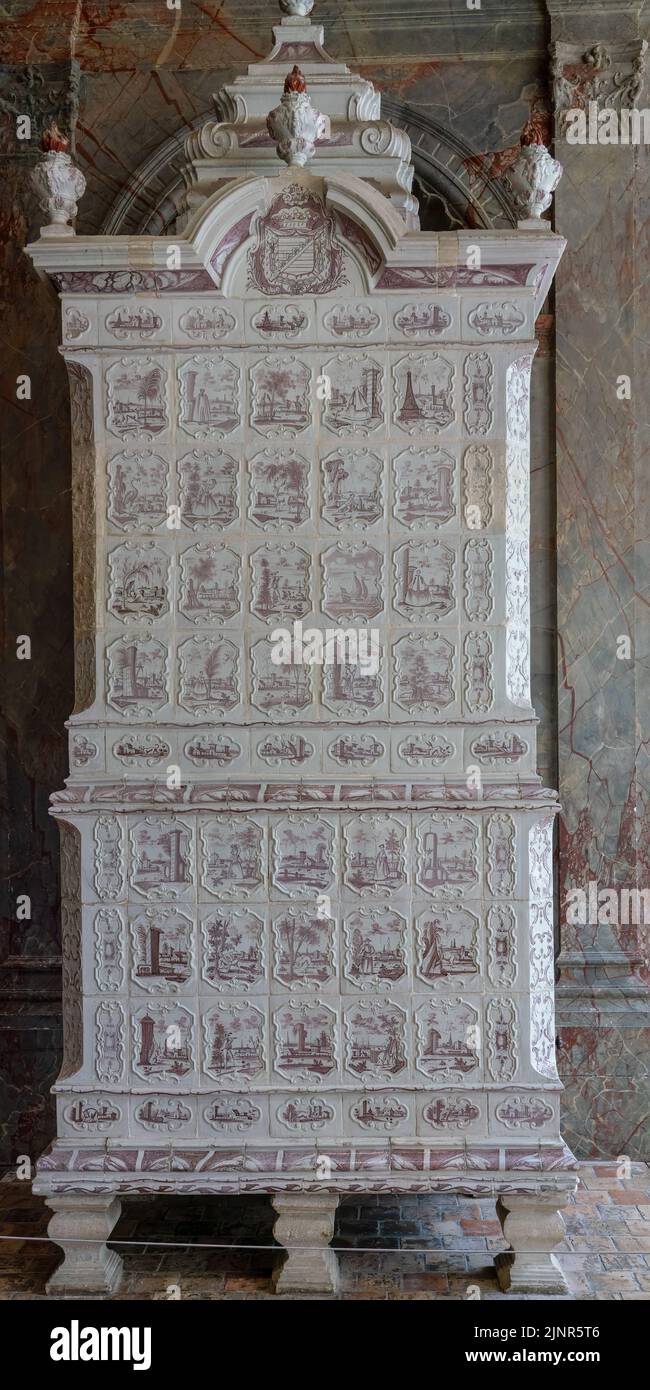 artwork inside Chateau de Chombard French Renaissance architecture ...