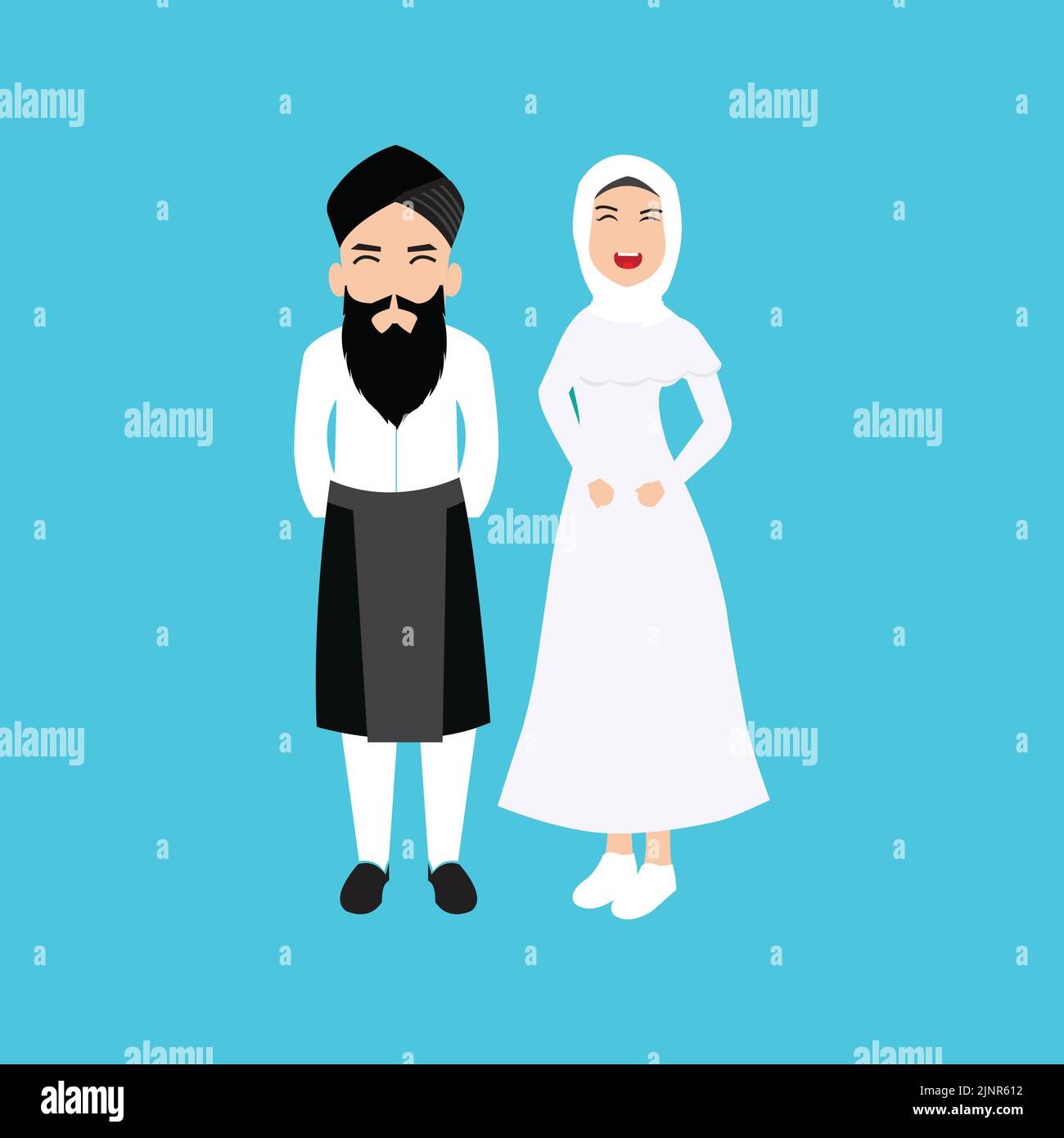 Muslimah cartoon hi-res stock photography and images - Alamy