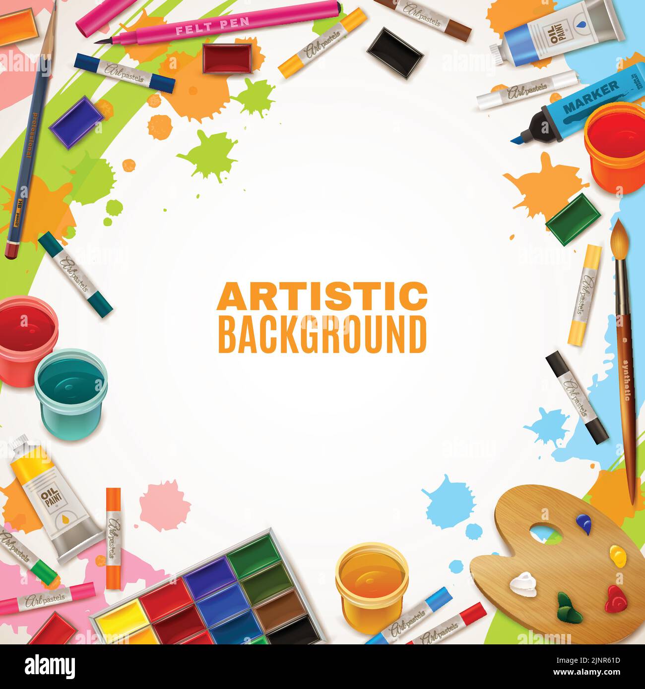Artistic background with white empty place for text in center and ...