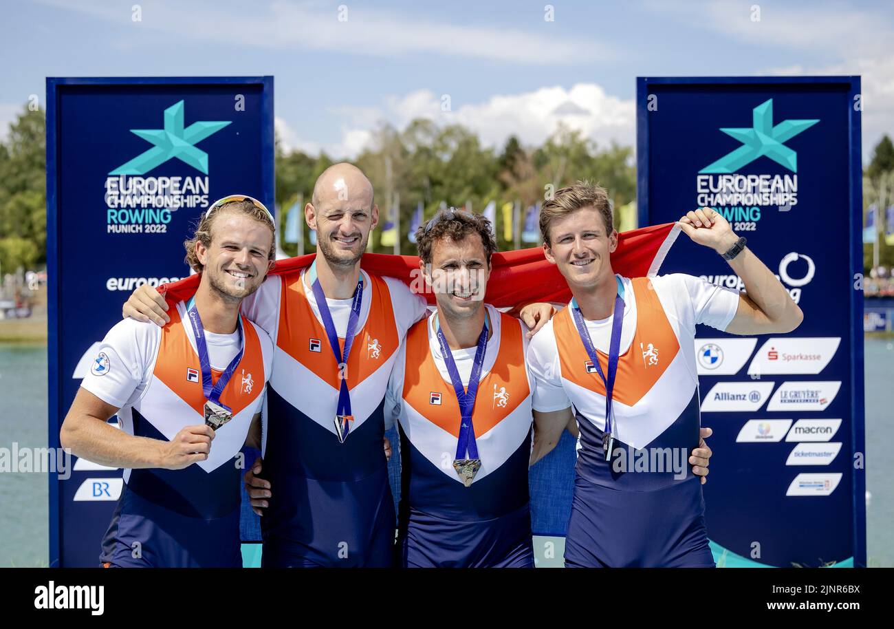 MUNICH - Rik Rienks, Sander de Graaf, Ruben Knab and Ralf Rienks with ...