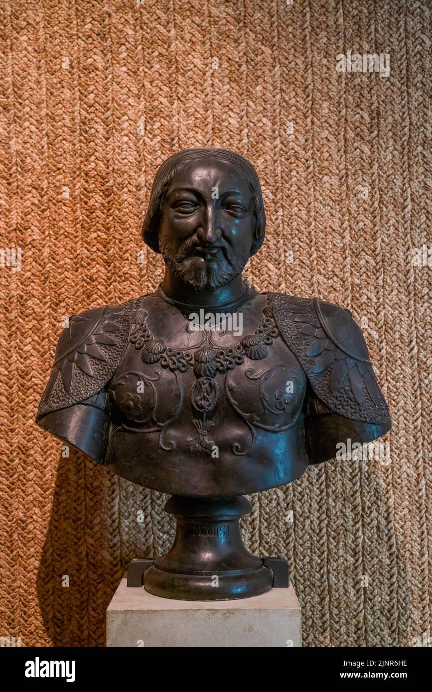 artwork inside Chateau de Chombard French Renaissance architecture ...