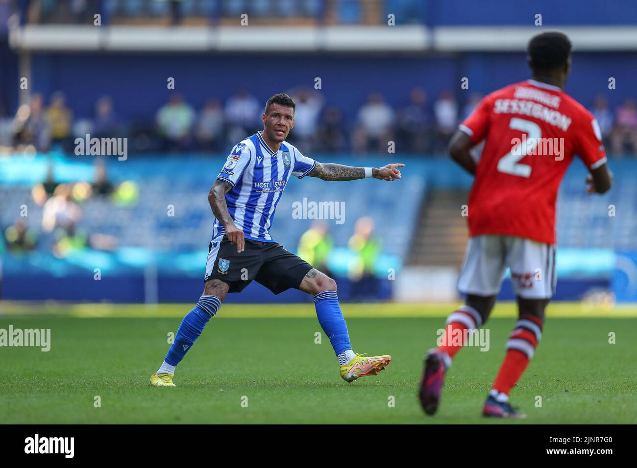 Marvin Johnson #18 of Sheffield Wednesday during the game Stock Photo ...