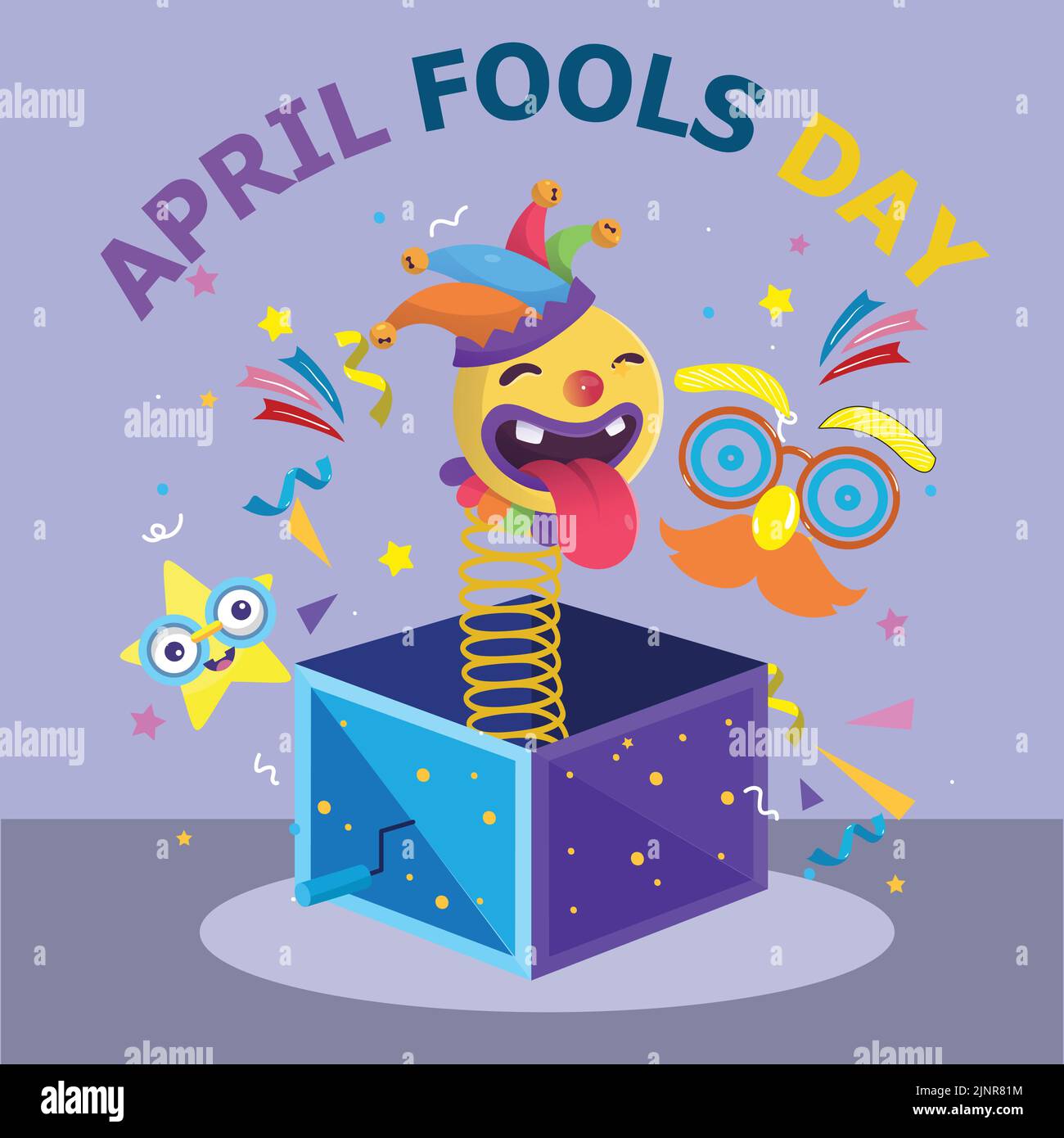 Jester box Stock Vector Images - Alamy