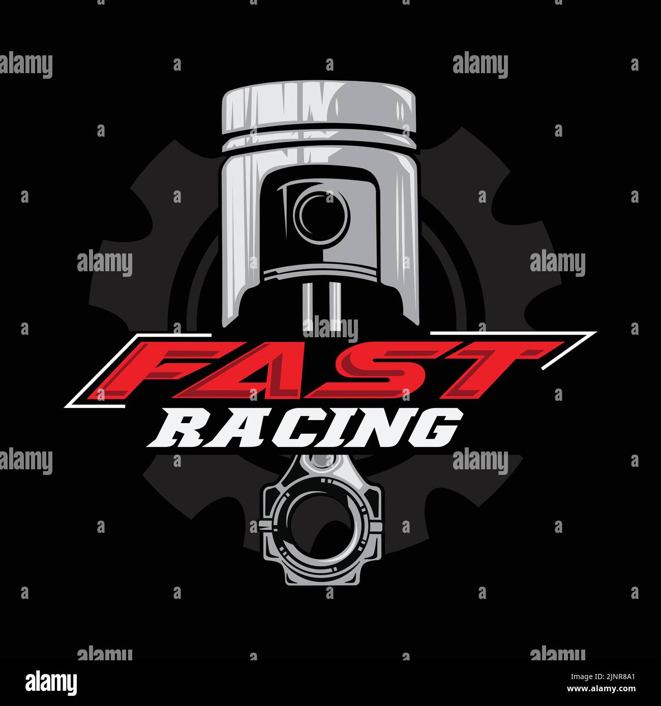 fast racing logo background design, automotive vehicle repair, suitable ...