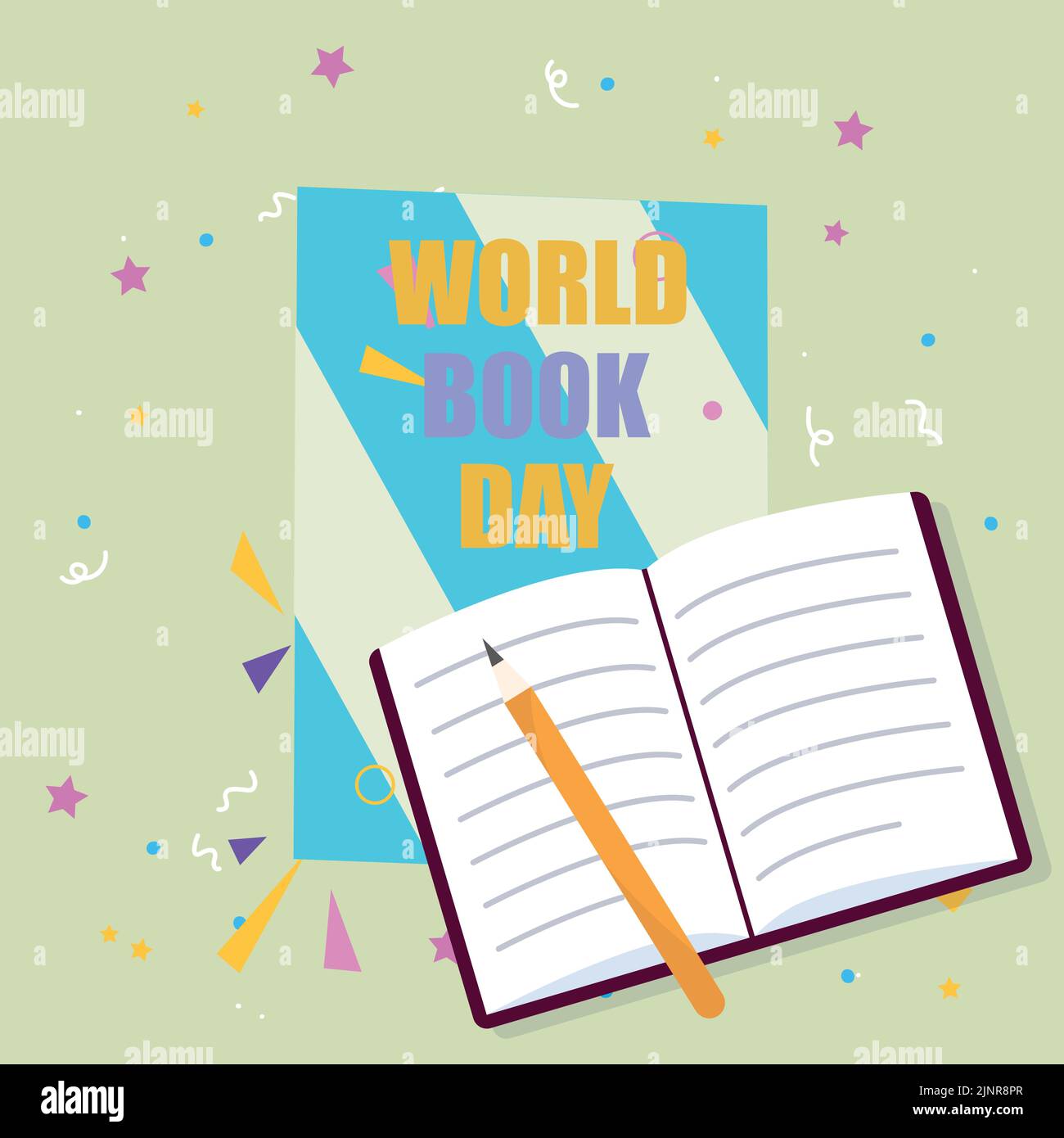 world book day earth to success and smart poster background design ...