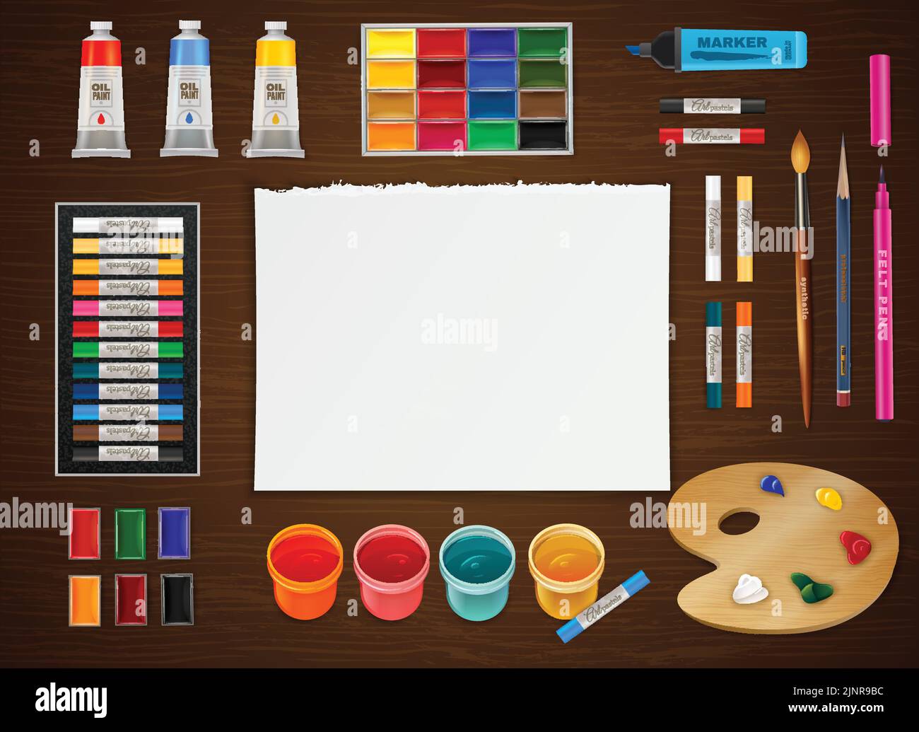 Different painters Stock Vector Images - Alamy