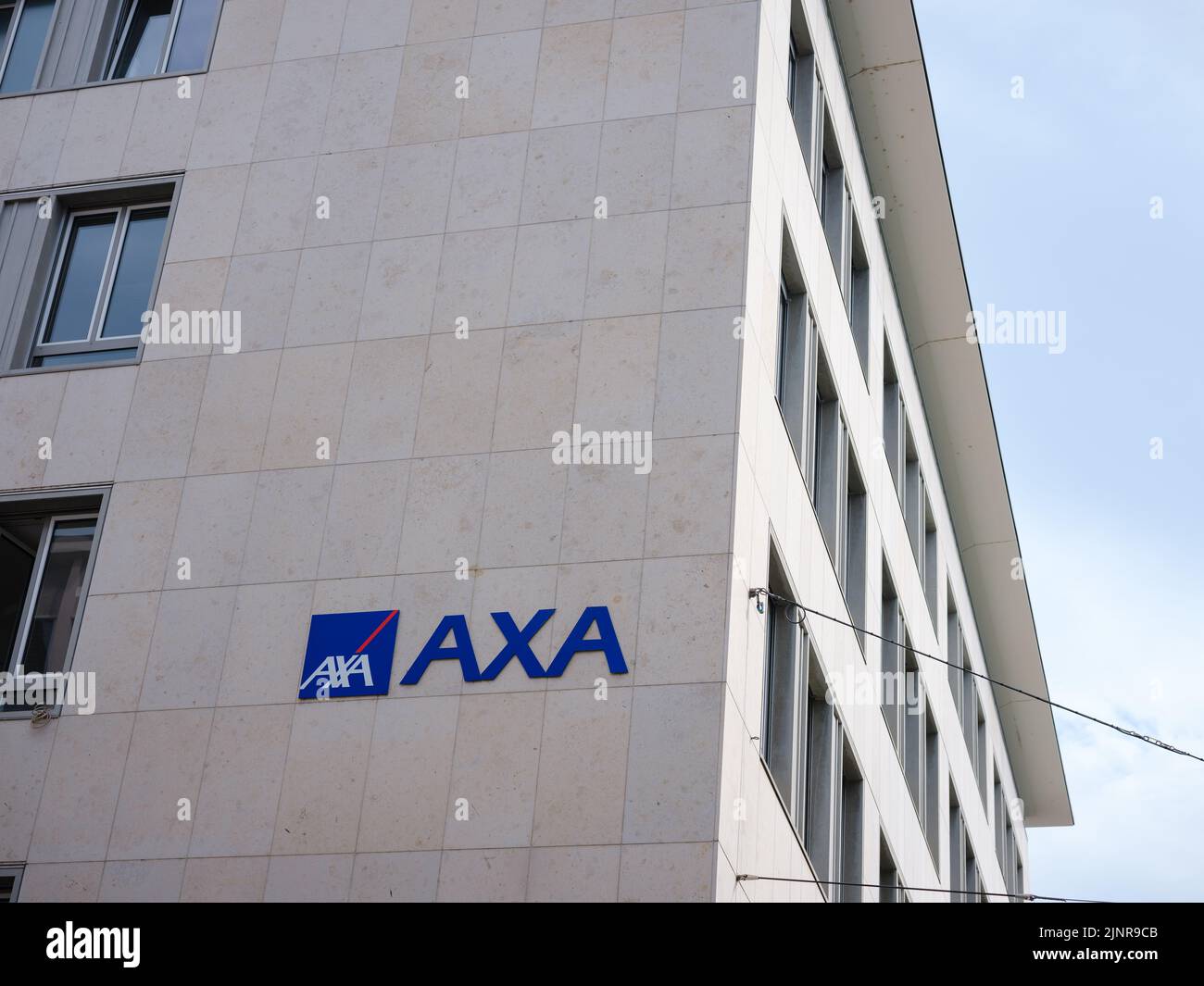 Basel, Switzerland - July 4 2022: facade of the building housing the ...
