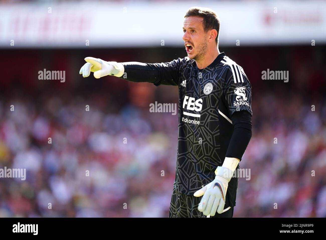 Leicester City goalkeeper Danny Ward during the Premier League match at ...