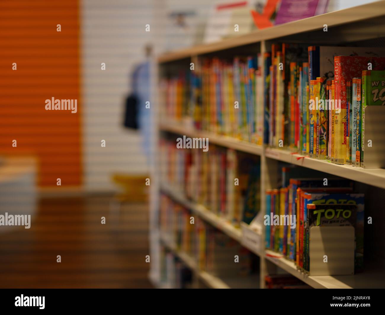 Basel, Switzerland - July 8 2022: Books in new, modern library in Basel ...