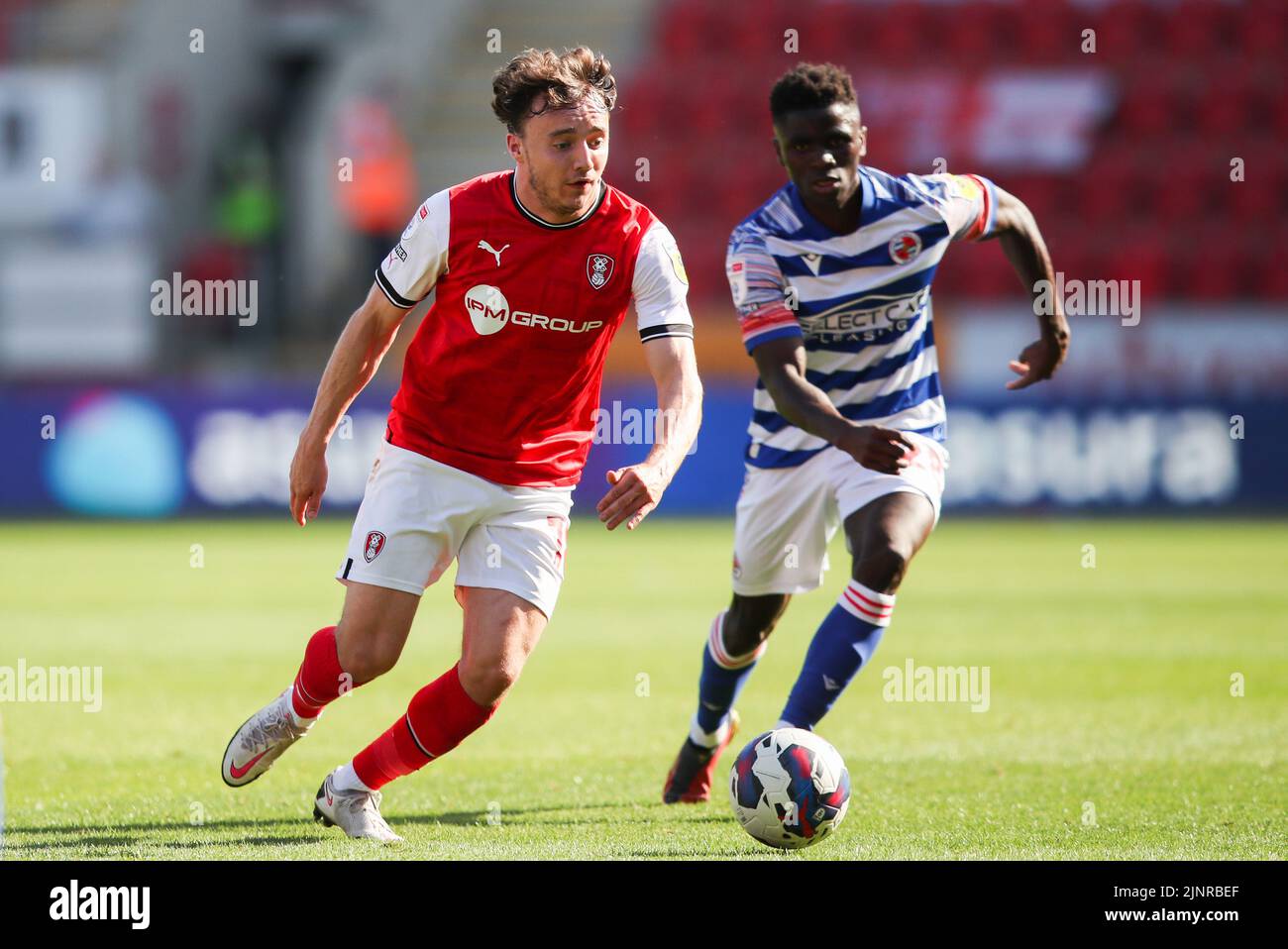 Rotherham United's Ollie Rathbone during the Sky Bet Championship match ...