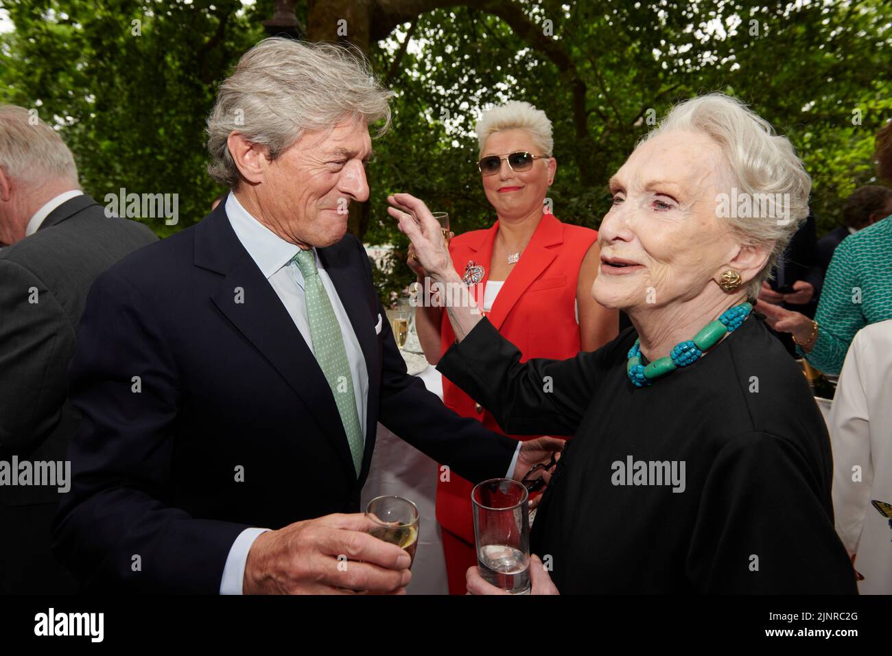 Nigel Havers (Caroline Monk background) Dame Sian Phillips at Lunch for ...