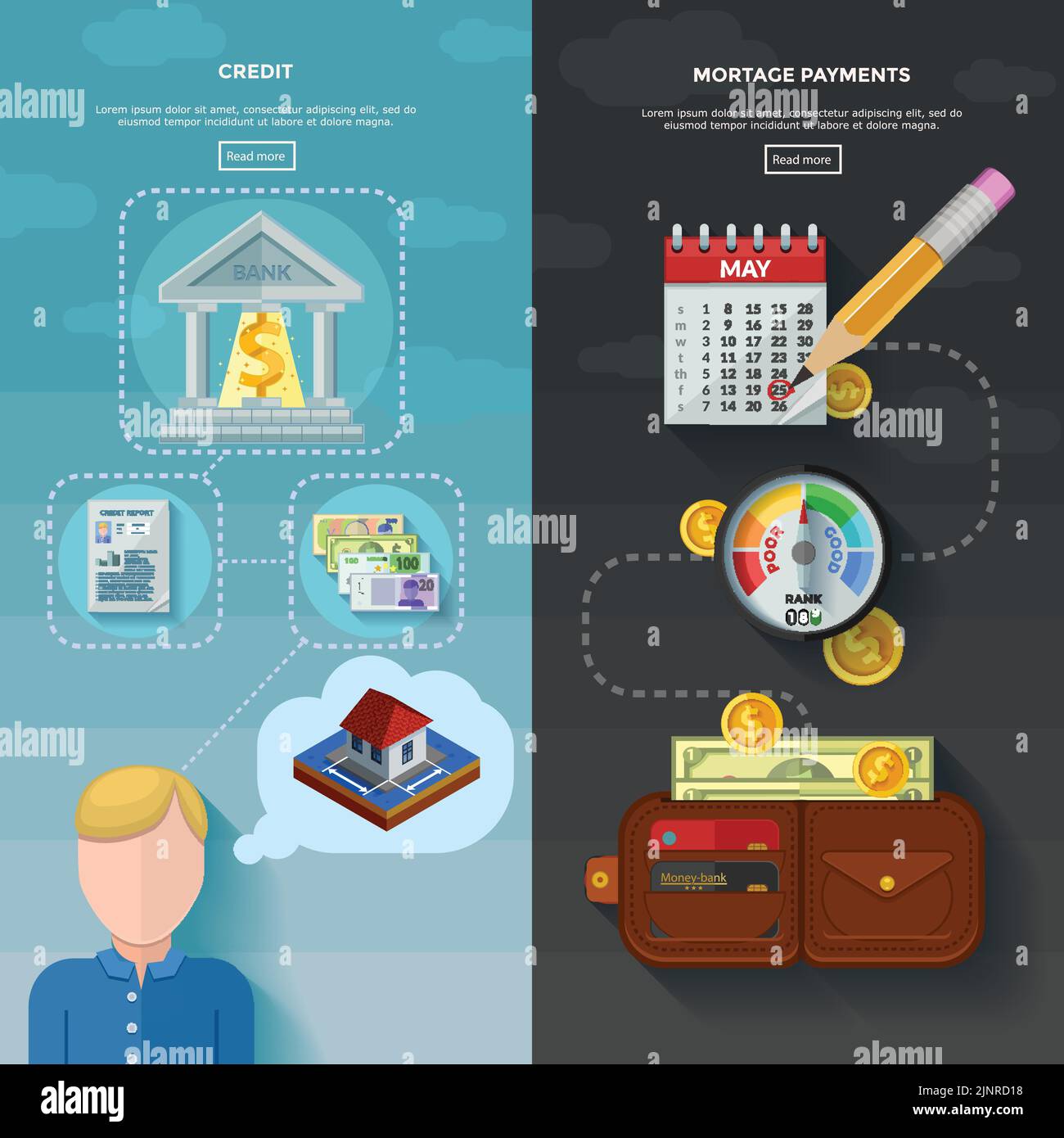 Borrower vector vectors hi-res stock photography and images - Alamy