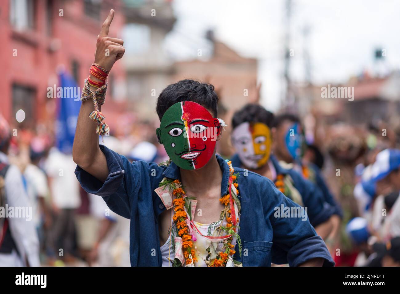 Participants dressed in traditional costumes seen dancing during the ...