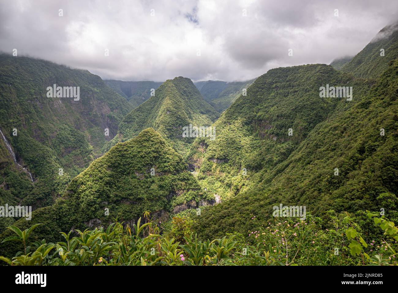 Cirque de Takamaka view, Réunion Island, France Stock Photo - Alamy