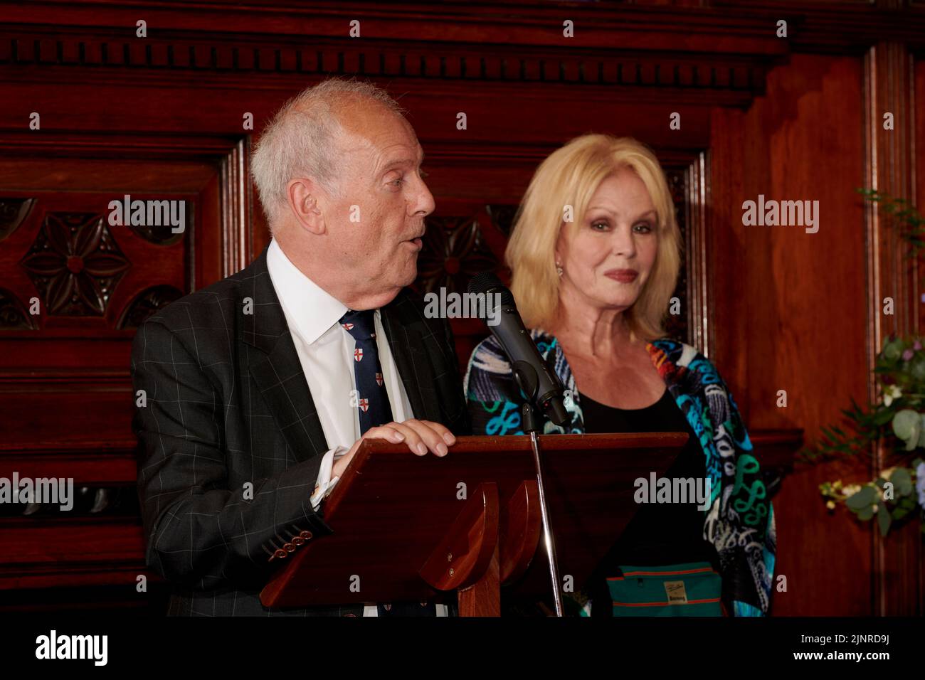 Gyles Brandreth & Joanna Lumley at Lunch for HRH The Duchess of ...