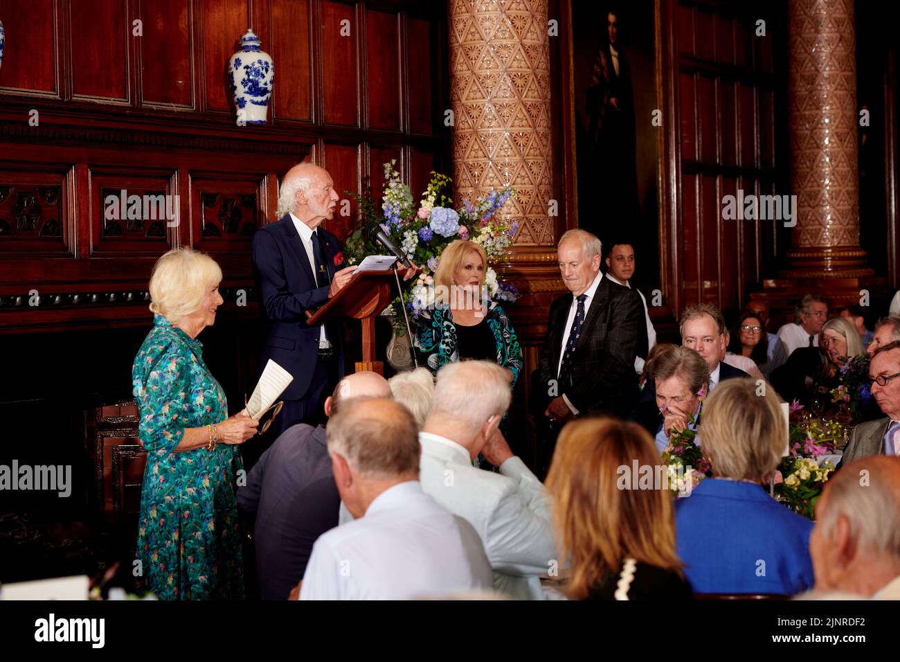 Roger McGough speaking at the Lunch at The National Liberal Club ...