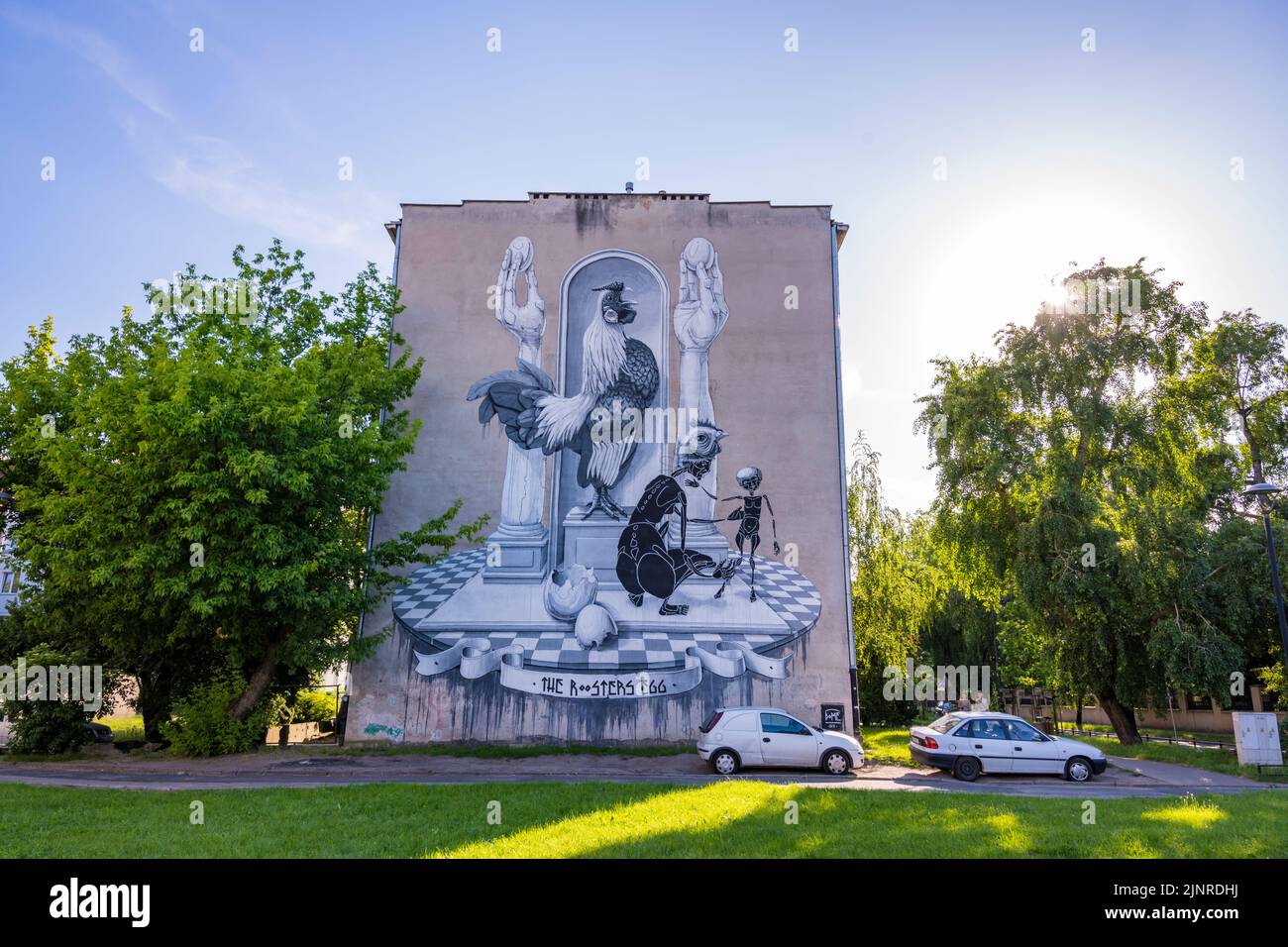 Murals in Warsaw, Poland Stock Photo - Alamy