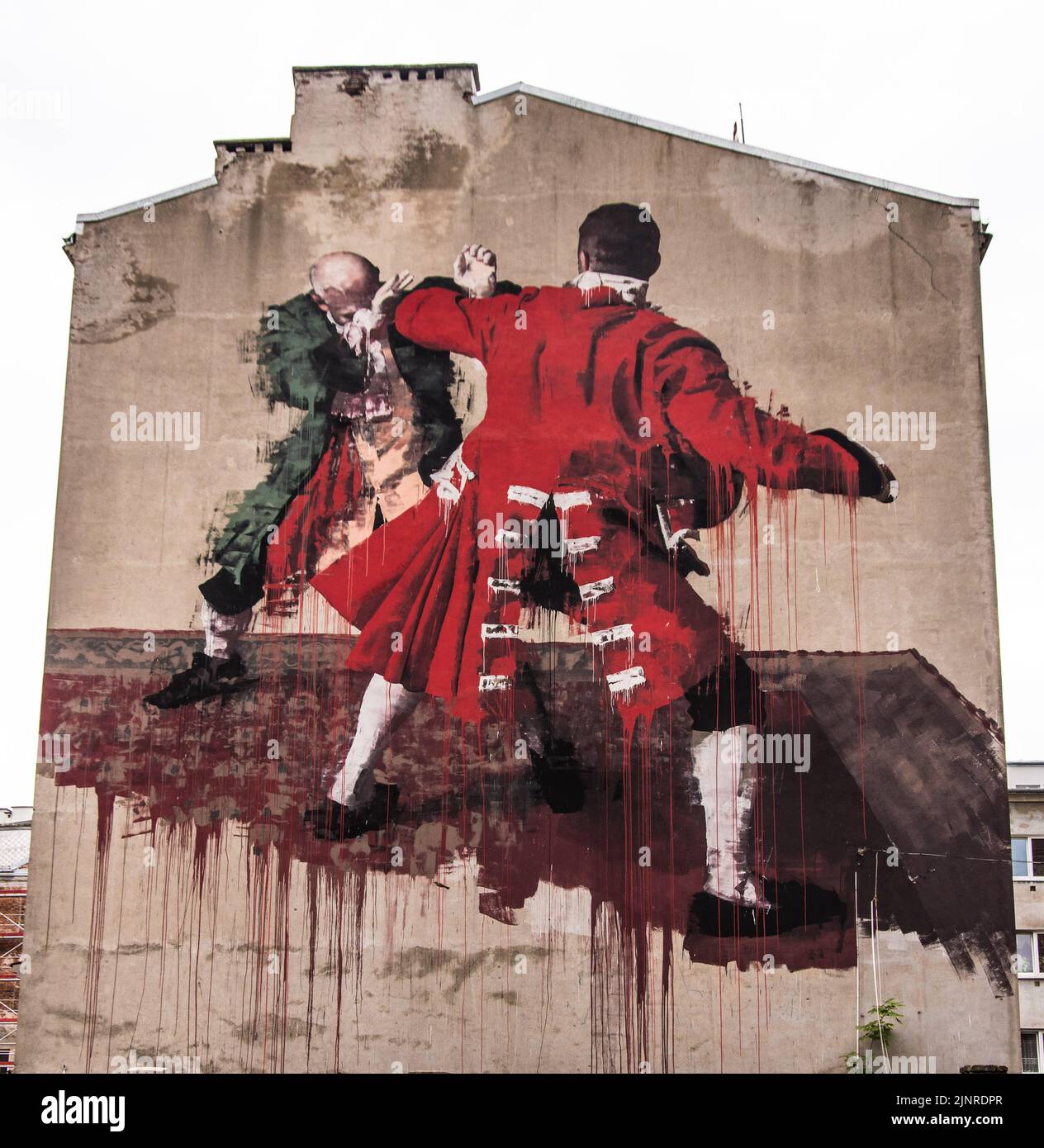 Murals in Warsaw, Poland Stock Photo - Alamy