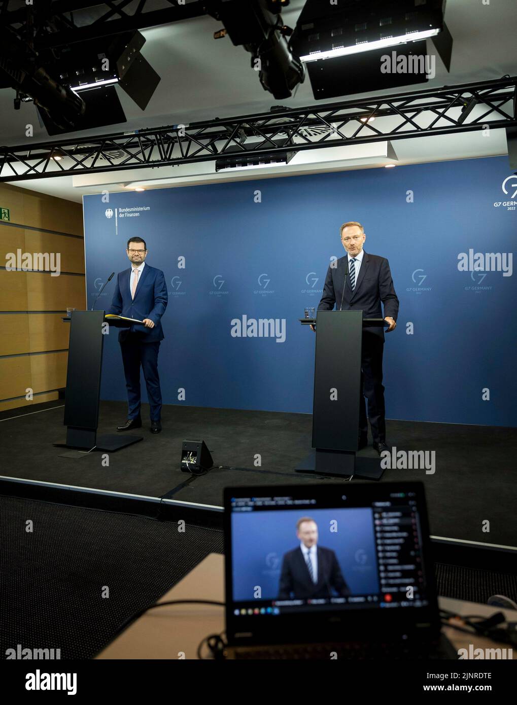 PK Christian Lindner (FDP), Federal Minister of Finance, and Marco ...