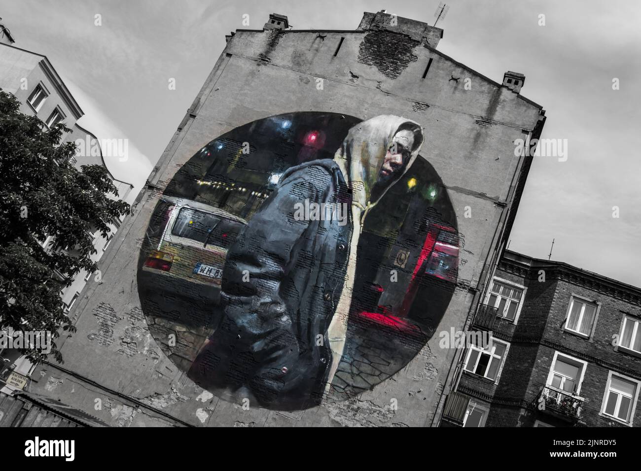 Murals in Warsaw, Poland Stock Photo - Alamy