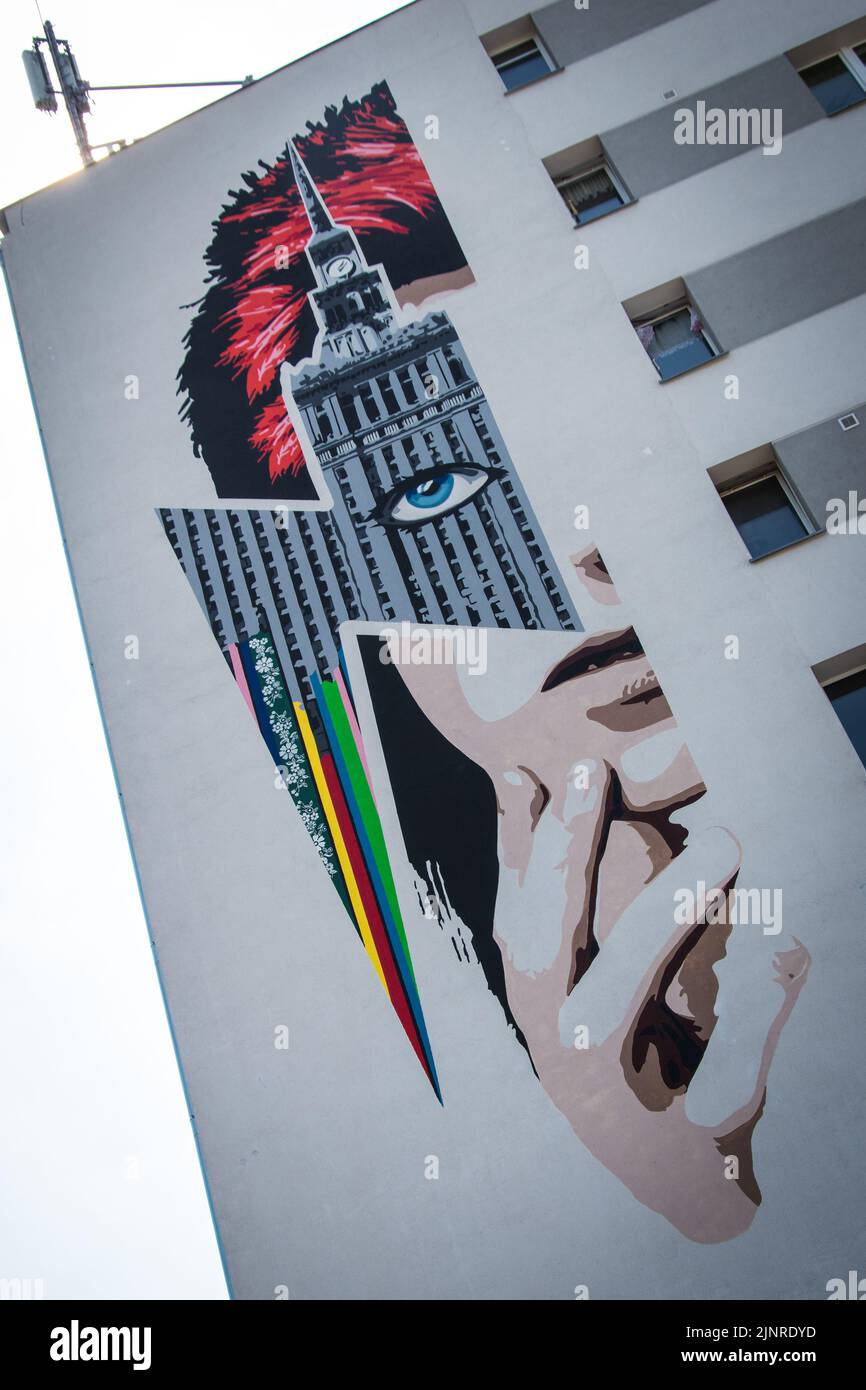 Murals in Warsaw, Poland Stock Photo - Alamy