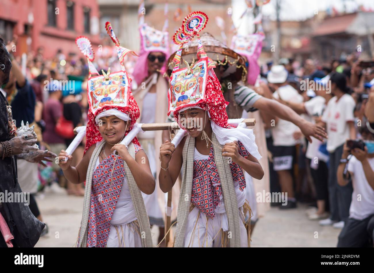 Nepal kathmandu gai jatra hi-res stock photography and images - Alamy