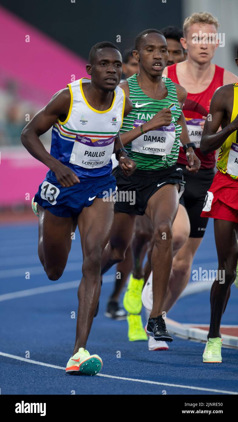 Daniel Nghidinwa Paulus of Namibia competing in the men’s 5000m final ...