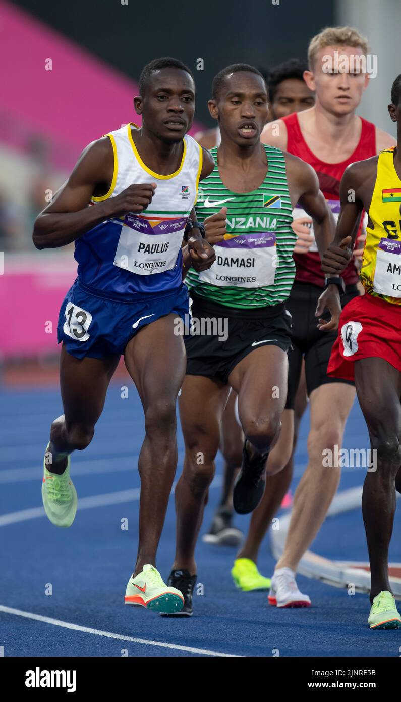Daniel Nghidinwa Paulus of Namibia competing in the men’s 5000m final ...