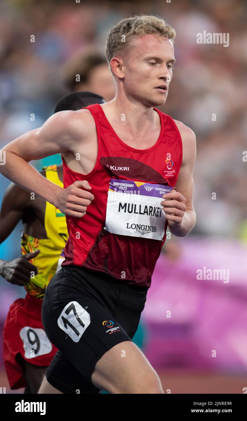 David Mullarkey of Isle of Man competing in the men’s 5000m final at ...