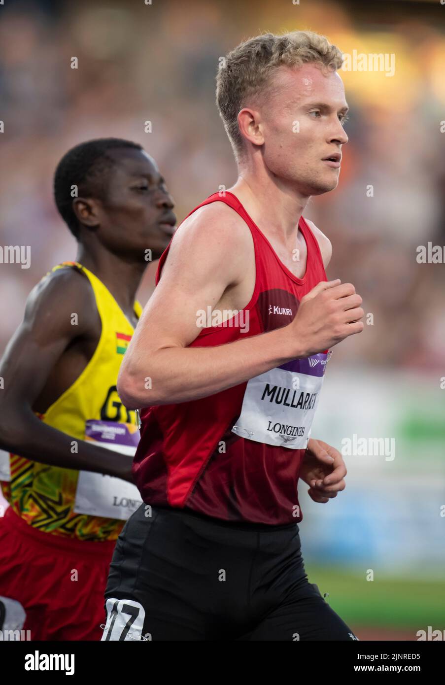 David Mullarkey of Isle of Man competing in the men’s 5000m final at ...