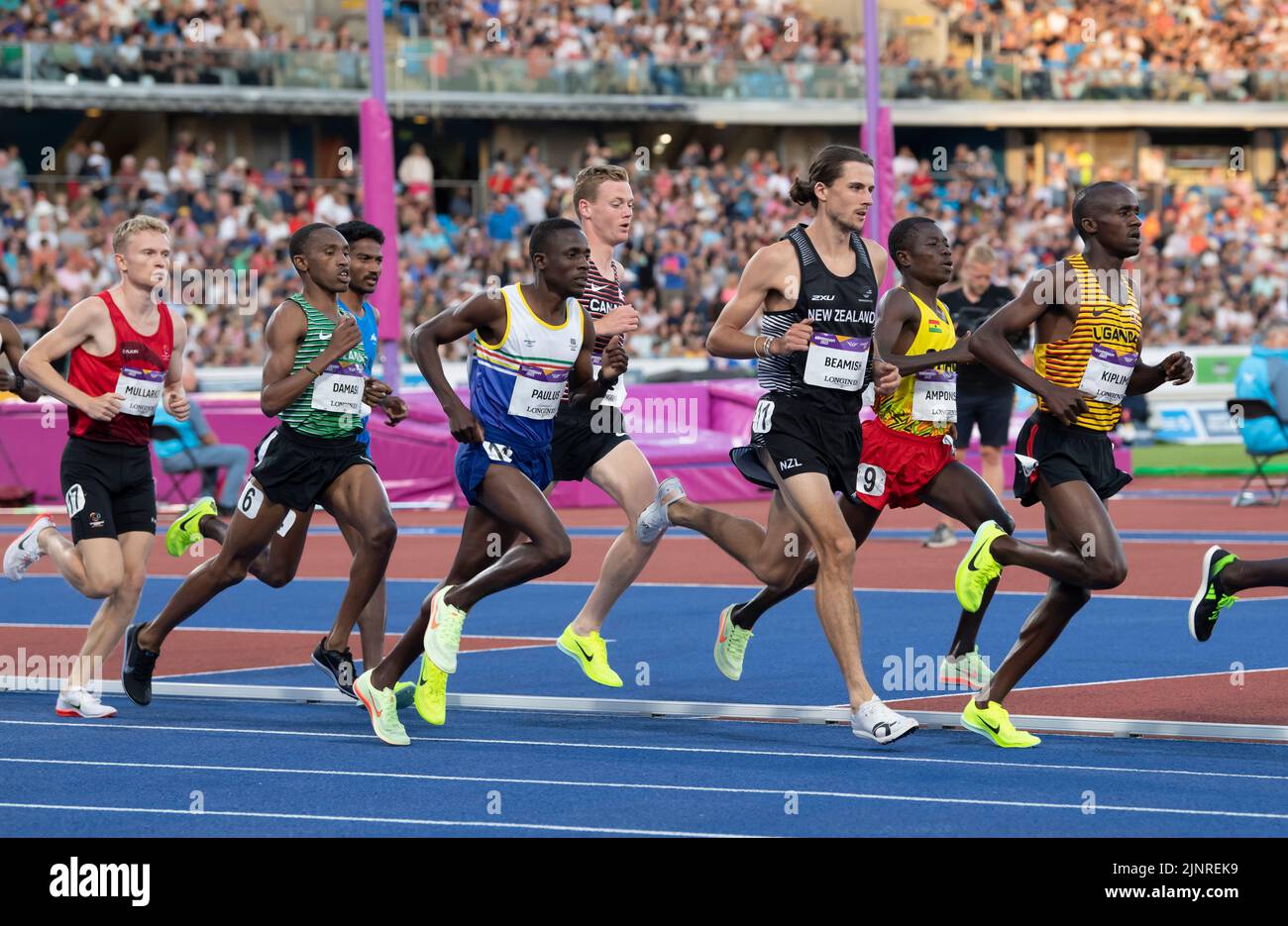 George Beamish of New Zealand competing in the men’s 5000m final at the ...
