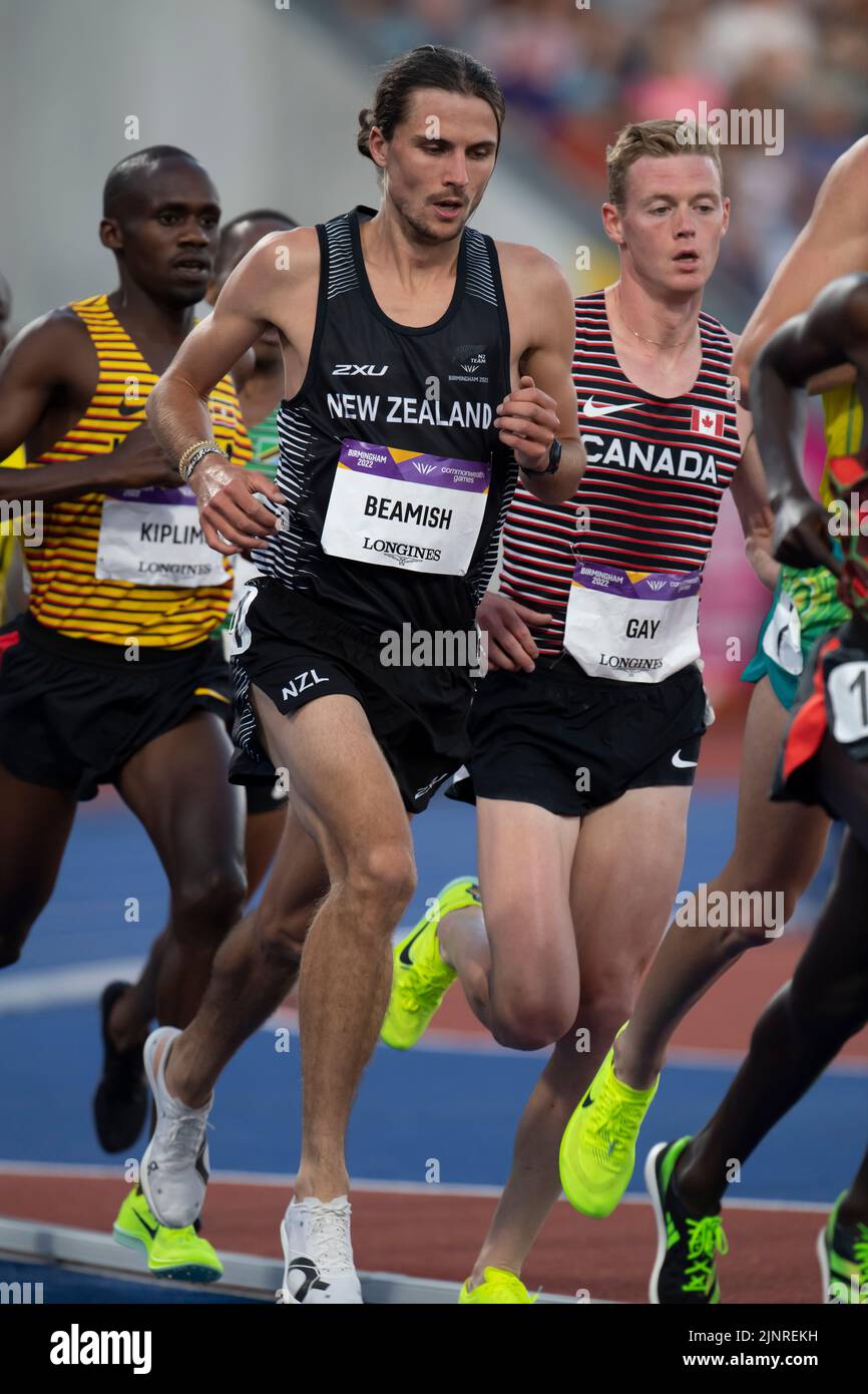 George Beamish of New Zealand competing in the men’s 5000m final at the ...