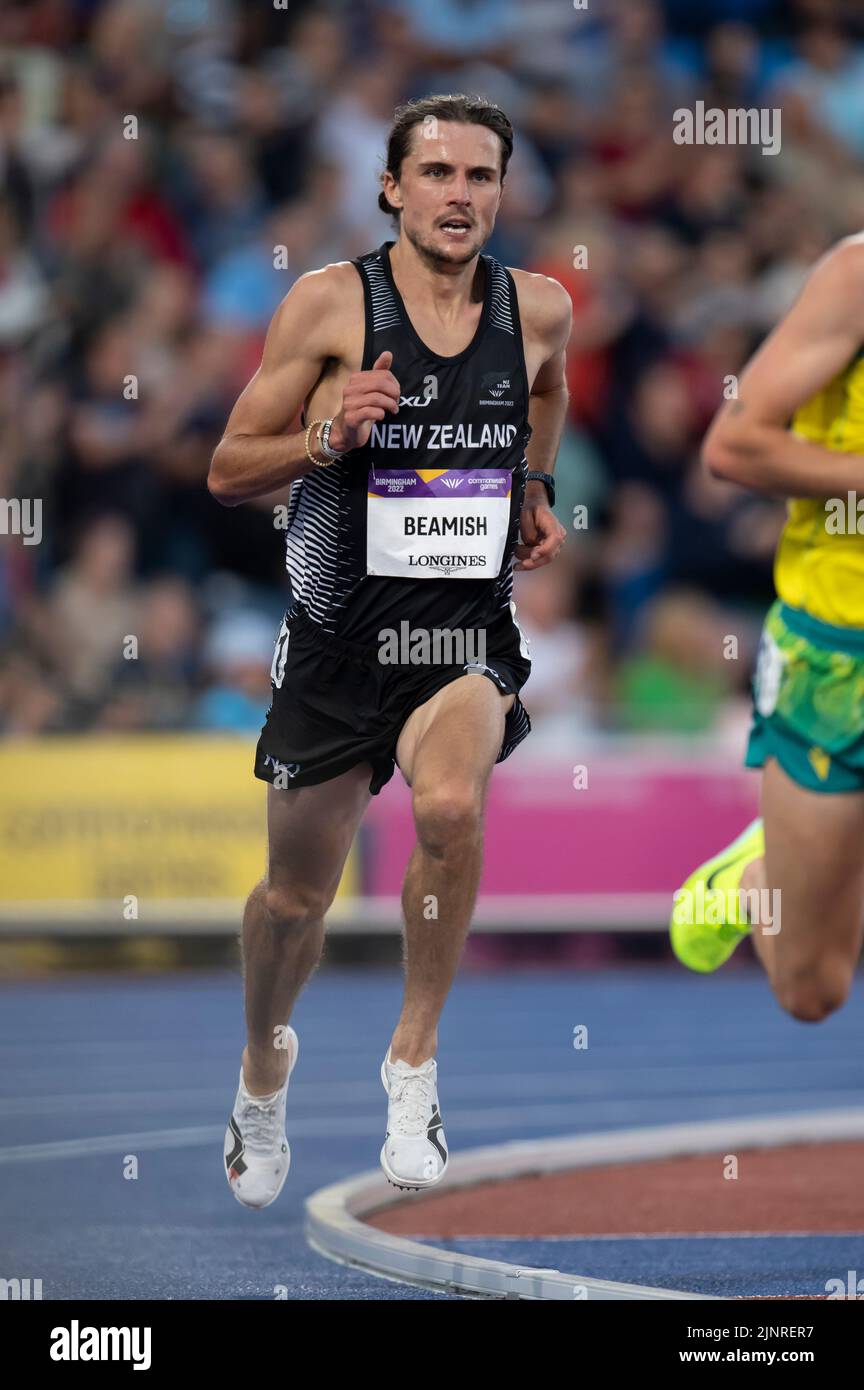 George Beamish of New Zealand competing in the men’s 5000m final at the ...