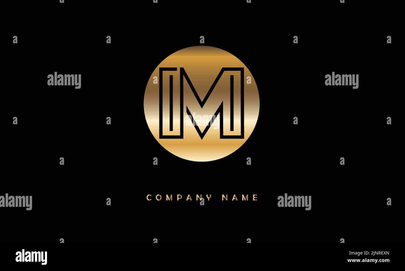 M Abstract Letter Logo monogram Stock Vector Image & Art - Alamy
