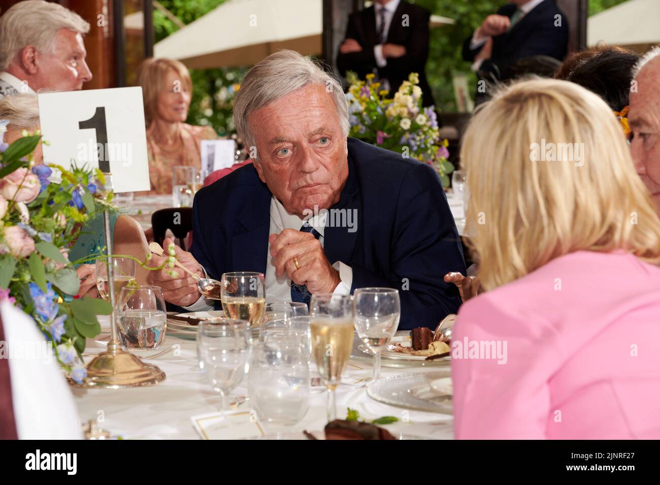 Tony Blackburn at Lunch at The National Liberal Club celebrating HRH ...