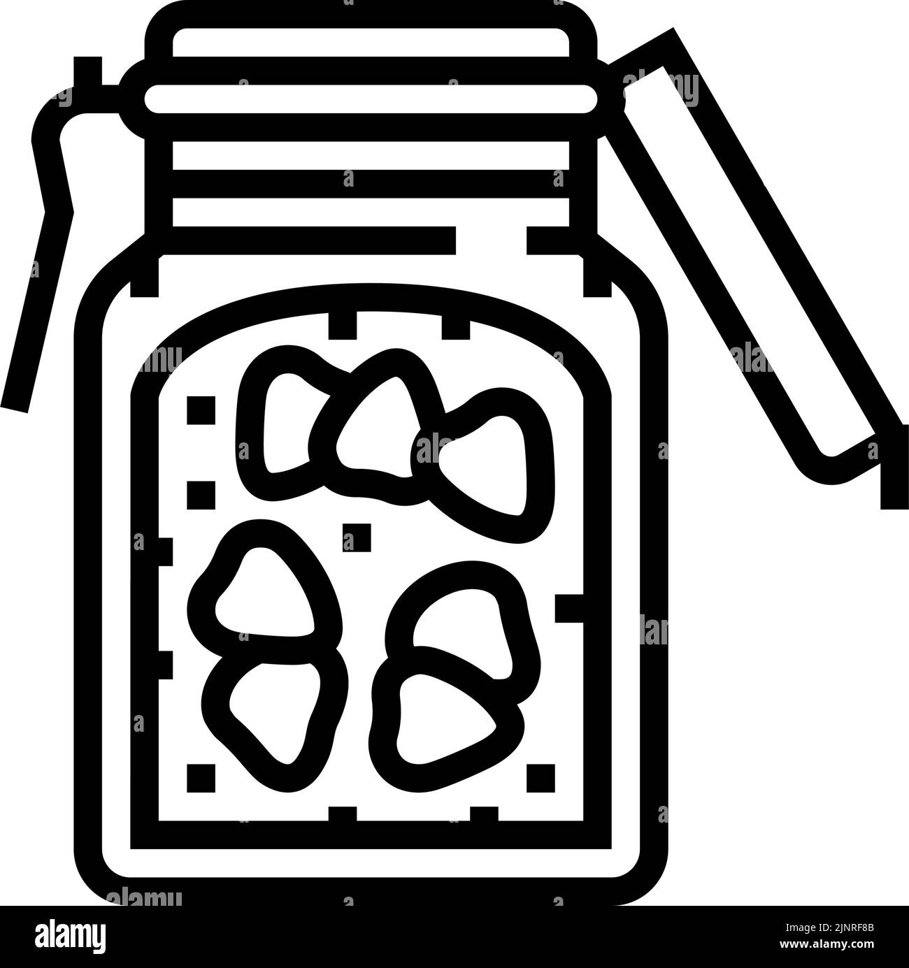 strawberry jam line icon vector illustration Stock Vector Image & Art ...