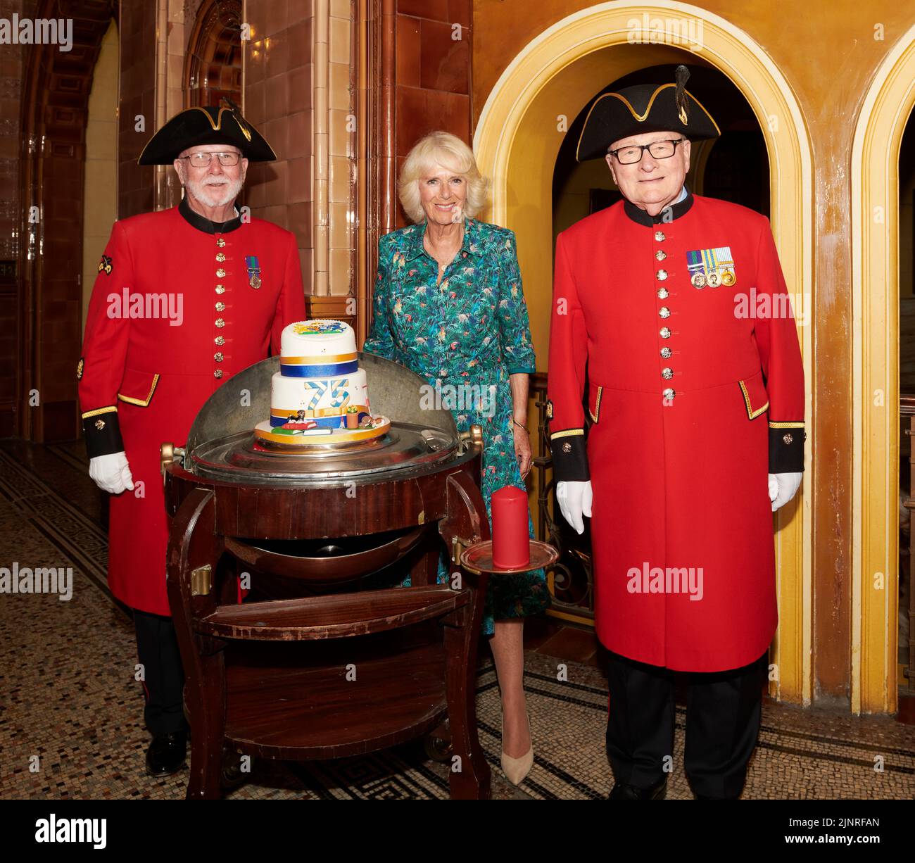 Roy Palmer; HRH Camilla, Duchess of Cornwall; Colin Thackery at Lunch ...
