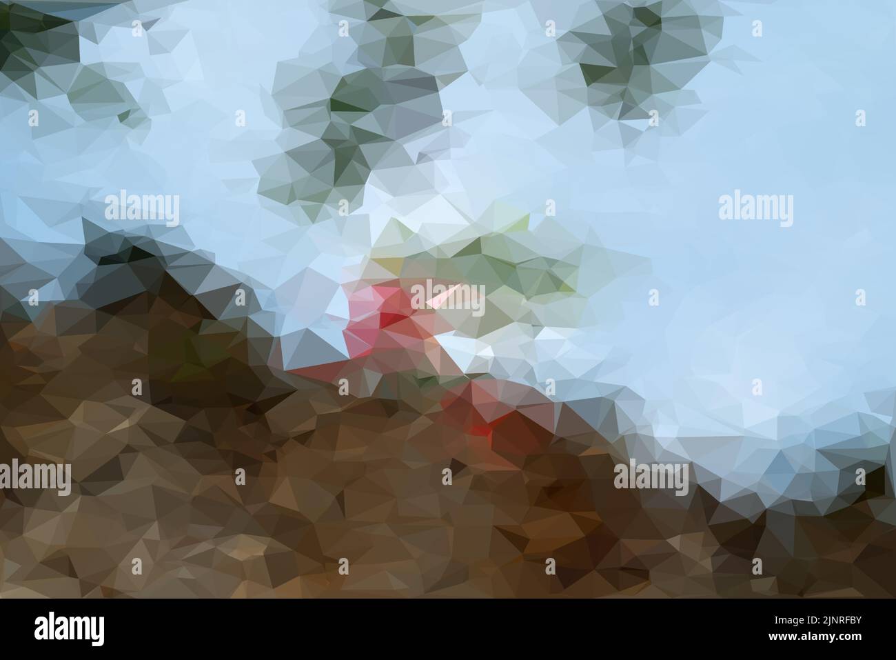 Abstract Mosaic Triangle Pattern Vector Background Low Poly Scenic Of
