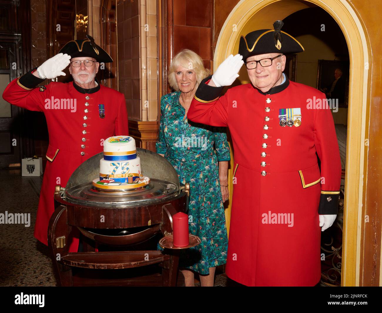 Roy Palmer; HRH Camilla, Duchess of Cornwall; Colin Thackery at Lunch ...