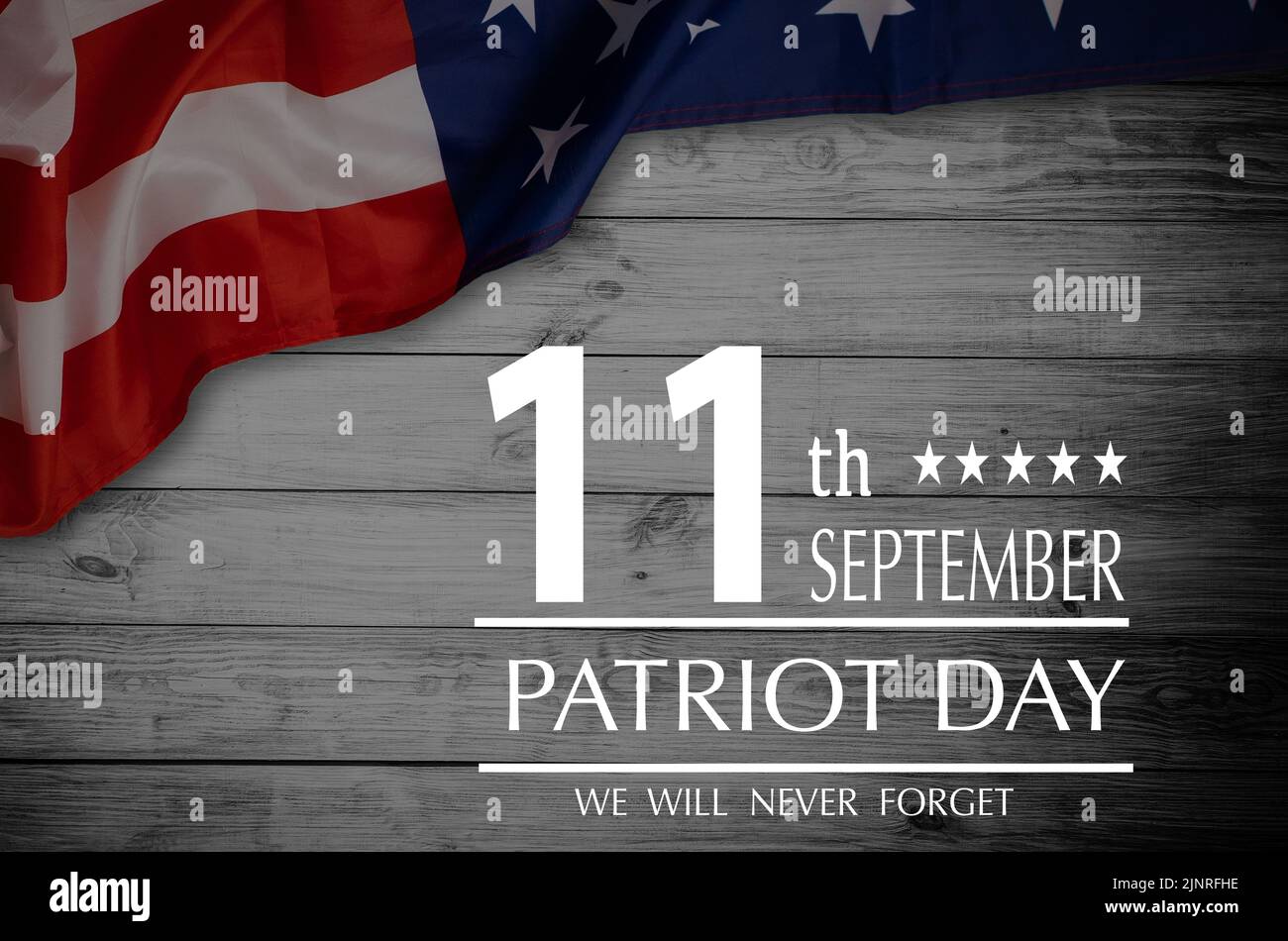 Patriot Day of USA background on american flag Stock Photo - Alamy