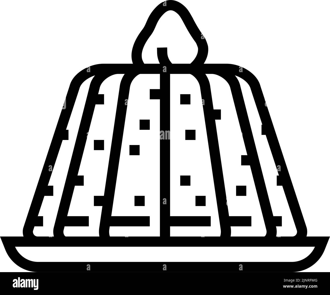 strawberry jelly line icon vector illustration Stock Vector Image & Art ...