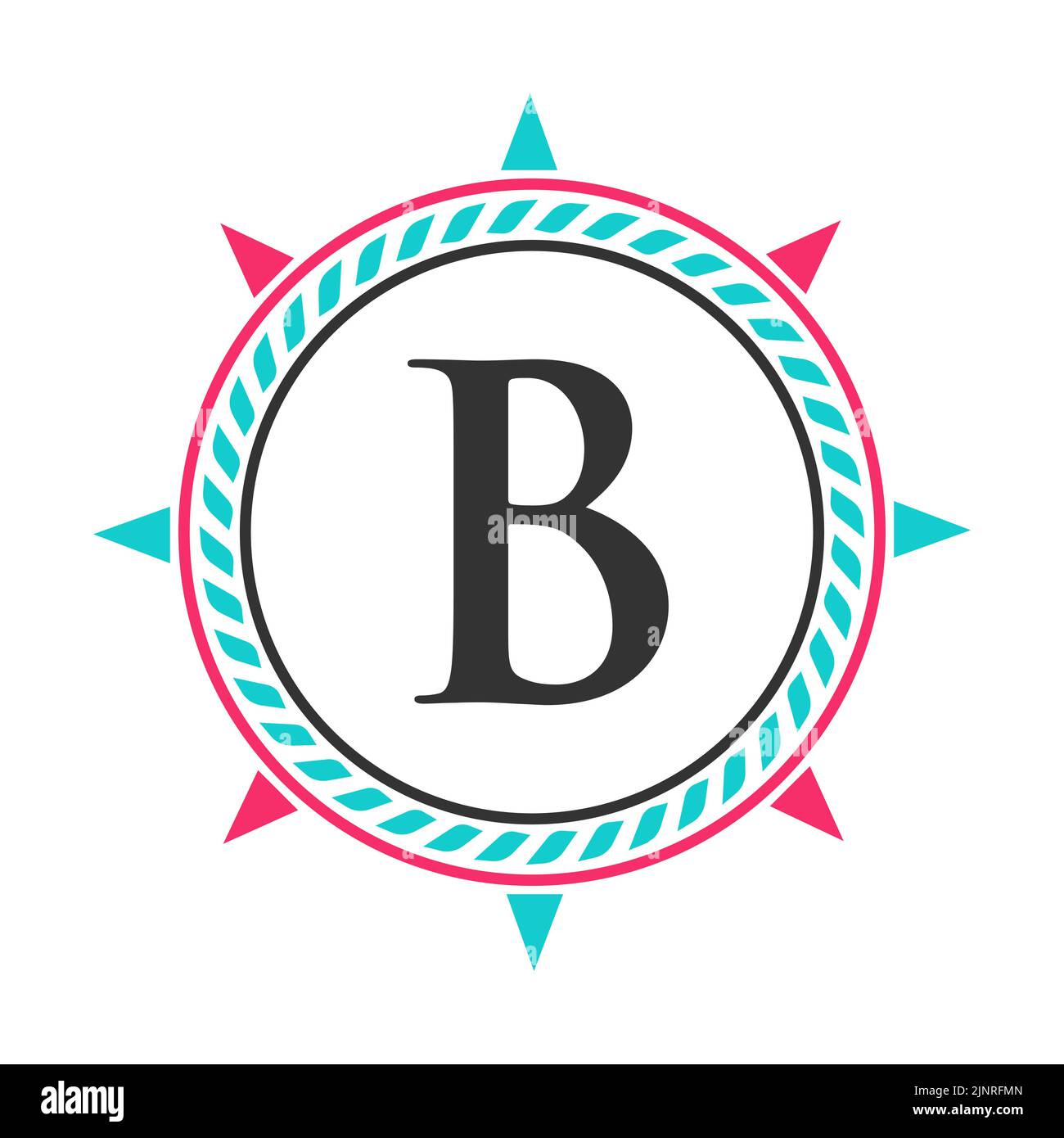 B anchor logo Stock Vector Images - Alamy