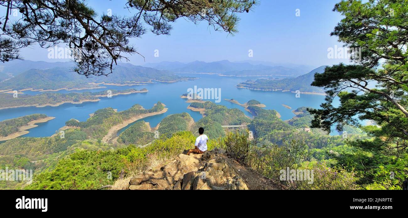 Nice scenery I met while hiking Stock Photo - Alamy