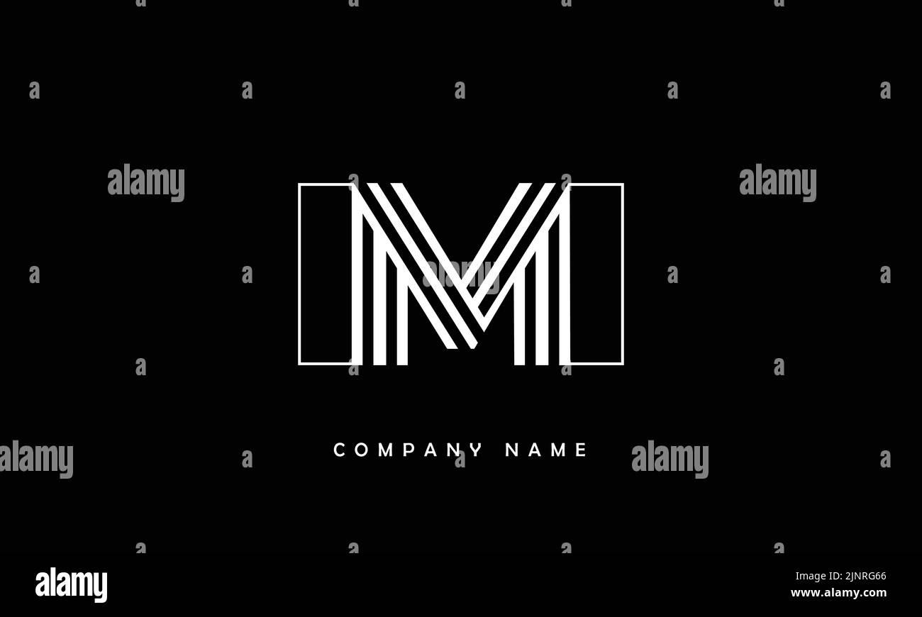 M Abstract Letter Logo monogram Stock Vector Image & Art - Alamy
