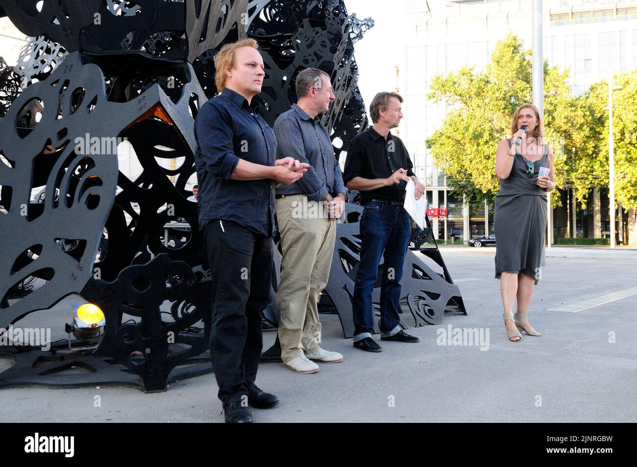 Vienna, Austria. Sound sculpture "The Morning Line" at ...