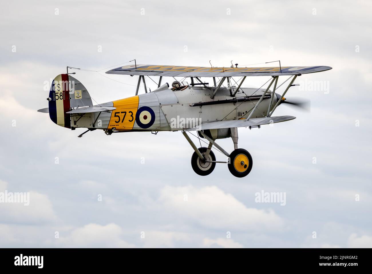 Hawker Nimrod Mk.I S1581 (G-BWWK) airborne at the Fly Navy airshow held ...