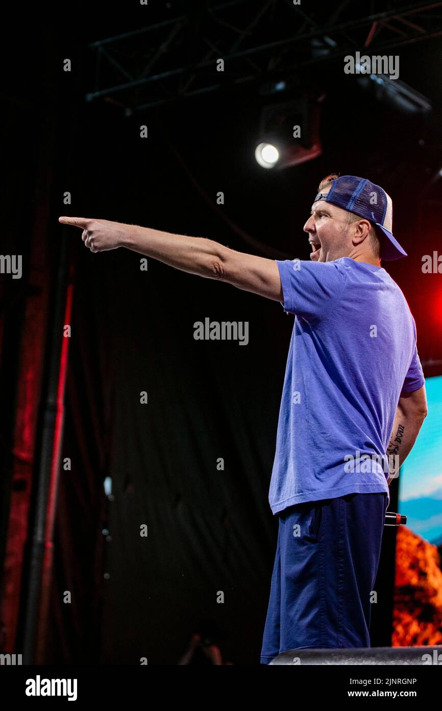 Northlands Race Track, Canada. 12th Aug, 2022. Nick Swardson performs ...