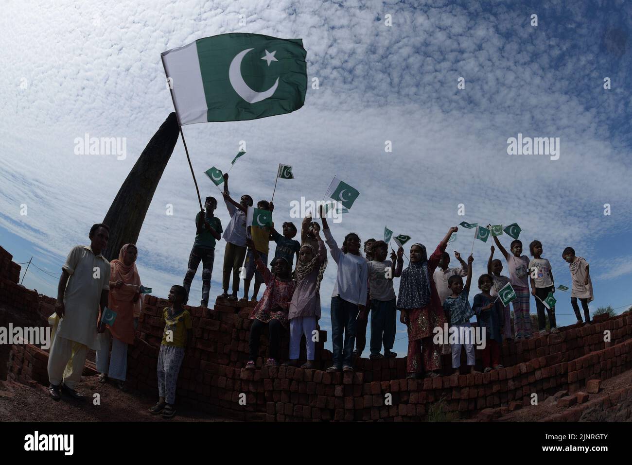Pakistani bricks kiln labour's children and workers of United Social ...